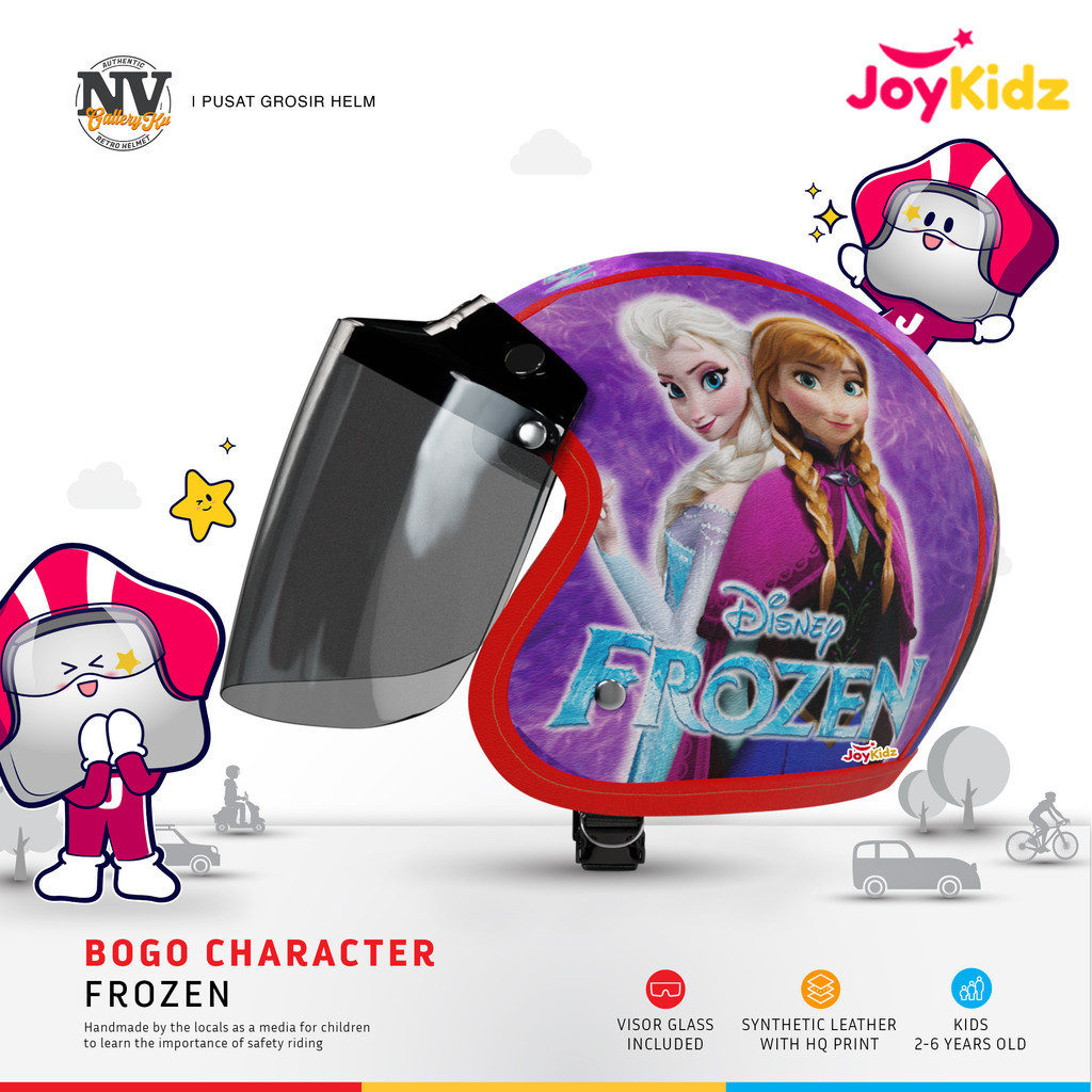 Children's HELMET RETRO BOGO PREMIUM 2 3 4 5 6 7 YEARS CUTE FULL ...