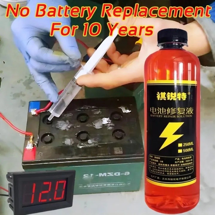 Car battery water Car battery repair fluid Battery liquid repair rate ...