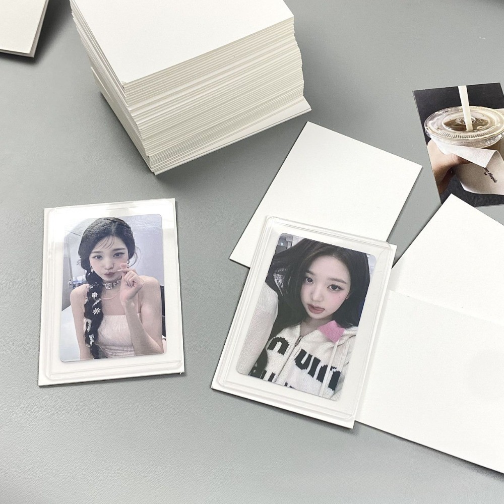 10pcs/set A7 White Cardboard 1mm Thick Card Board Photocard Protector ...