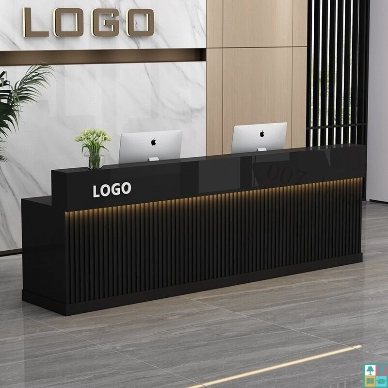 160/180/200cm led counter cabinet reception counter commercial bar ...