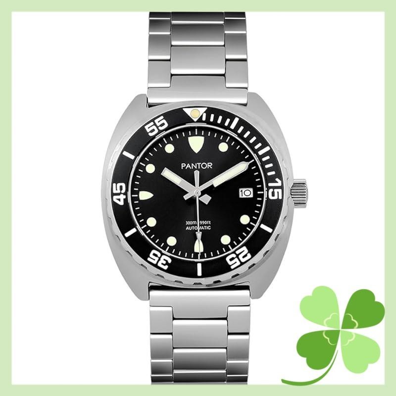 PANTOR 300m water-resistant automatic winding men's diver's watch with ...