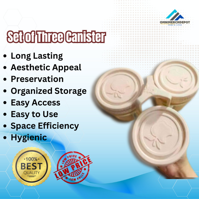 Canister plastic set 3 PCS Plastic Canister Set With Tray and Spoon 860 ...