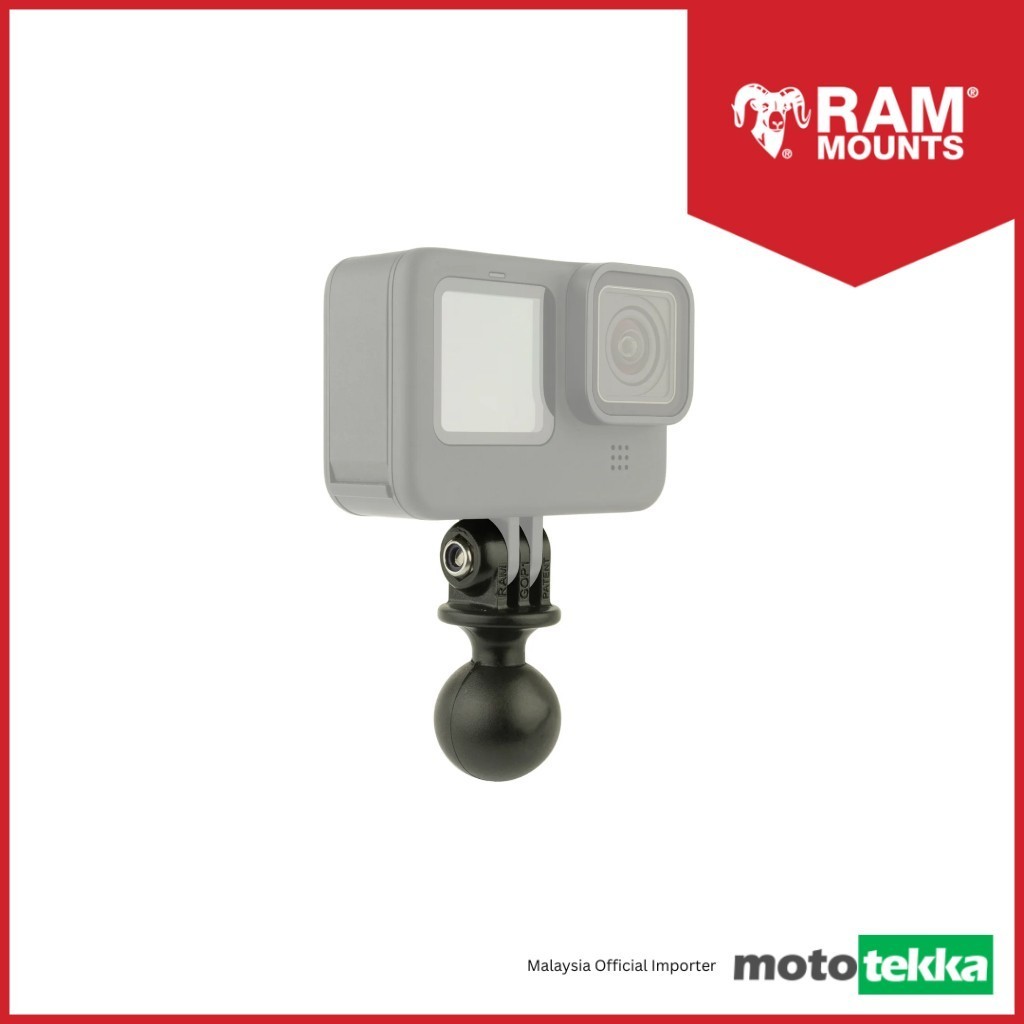 RAM Mounts GoPro / Insta360 Action Camera Universal Ball Adapter (RAP-B ...