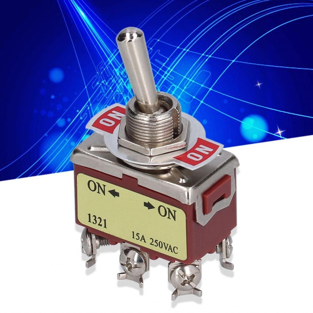 Treee Rocker Toggles Switches Toggle Switch 2 Position AC 250V 15A 6 ...