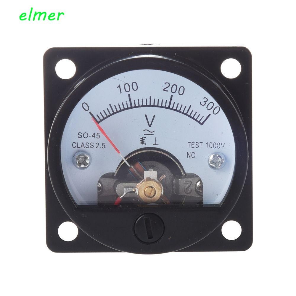 ELMER Voltmeter 0-300V Black Voltage Gauge Meter AC Voltage Current ...