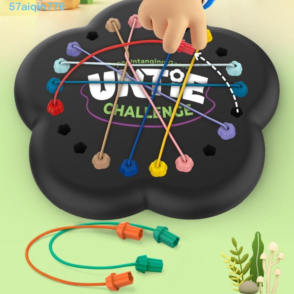 AIQIN Montessori Rope Untying Toy, Twisted Connected Line Brain ...