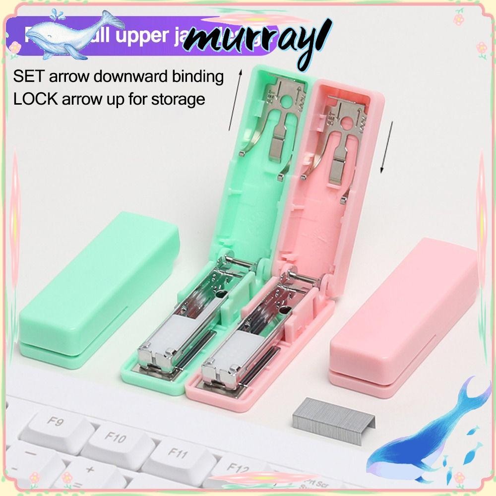 MURRAY1 Mini Stapler, Candy Color Metal Small Stapler, Creative ...