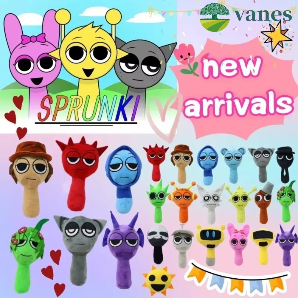 VANES Incredibox Sprunki Games Plushies Toy, Cute Collection Music Game ...