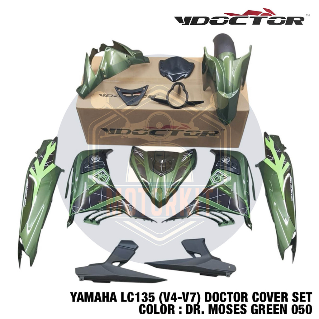 YAMAHA LC135 V4 V5 V6 V7 SPECIAL CUSTOM COLOR BARU BODY COVER SET MOSES ...