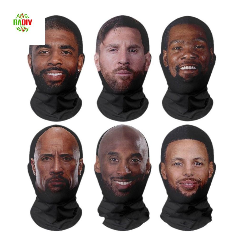 RADIV 3D Seamless Mask, Head Scarf Famous Person 3D Printed Face Mask ...