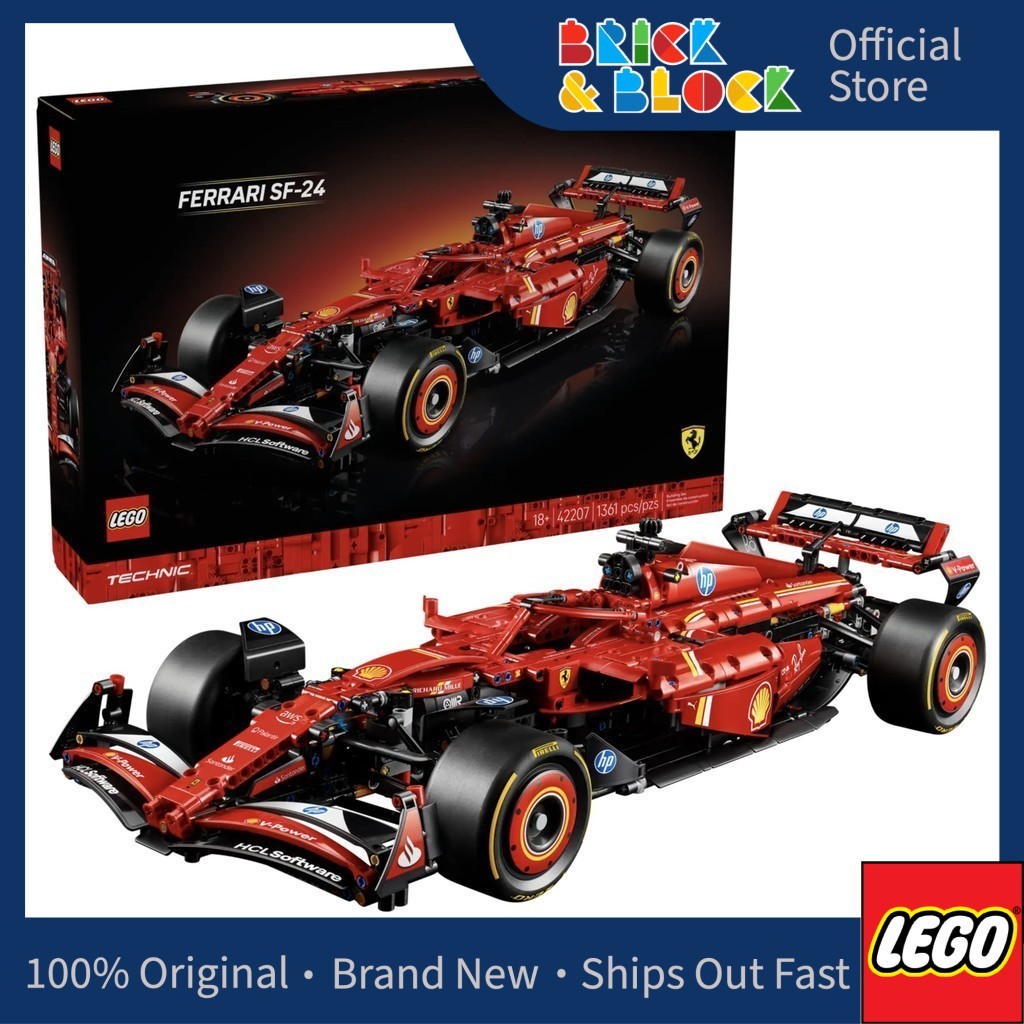 LEGO 42207 Ferrari SF-24 F1 Car | LEGO Technic | Kereta F1 Ferrari SF-24 | Shopee Malaysia