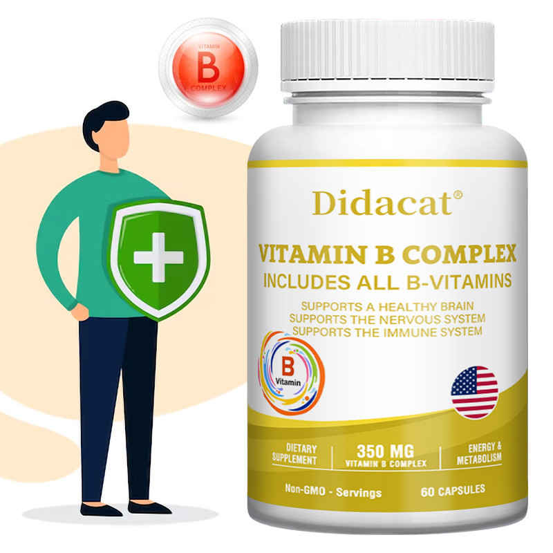 Didacat Vitamin B Complex Supplement Supports Brain Health, Supports A ...