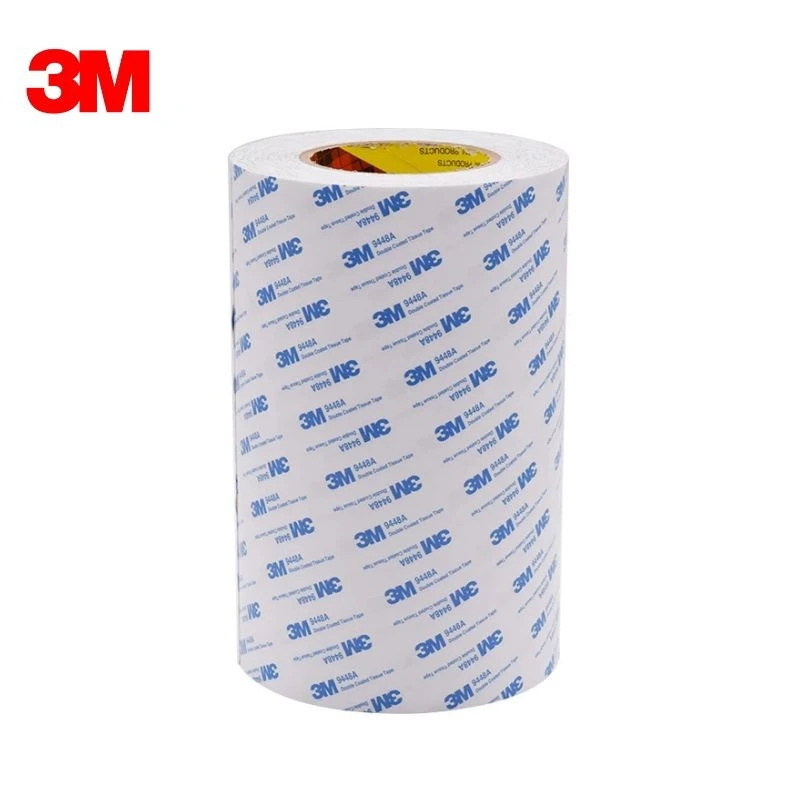 3M Double Coated Tissue Tape 9448A for Nameplate/Foam Bonding, White 300mmx50M/Roll ...