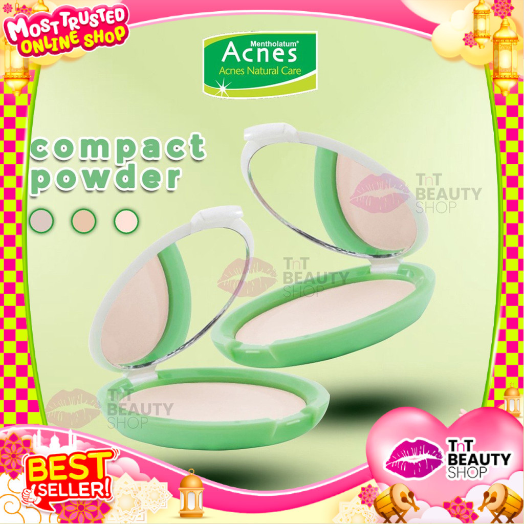 Acnes Compact Powder Absorb Sebum & Acne Care 14g - Acne Skin Pressed ...