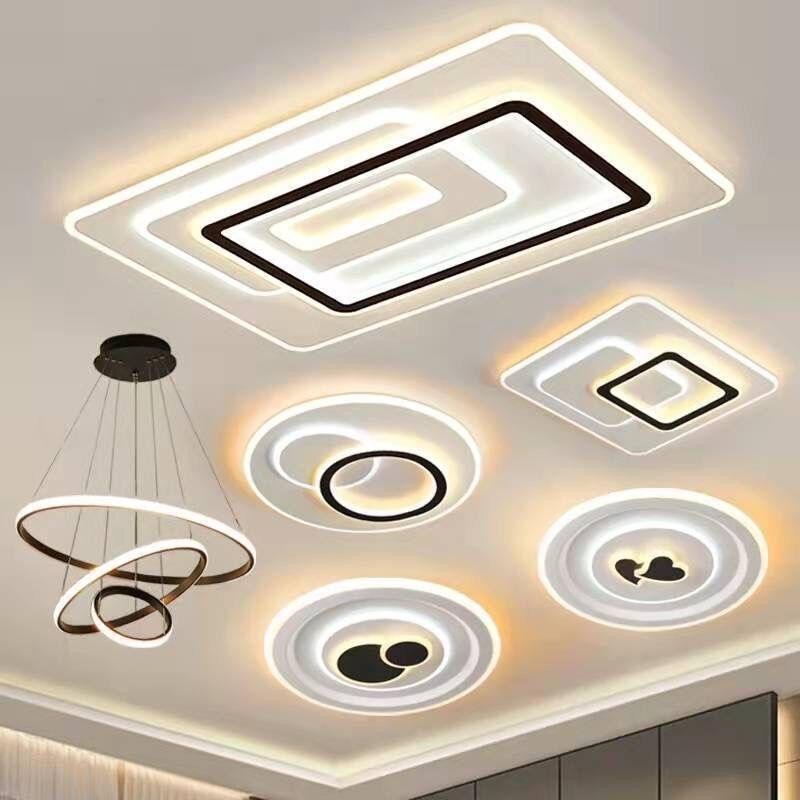 Lampu Ruang Tamu Lampu Bilik Tidur Set Lampu Moden Mudah Pakej Seluruh ...