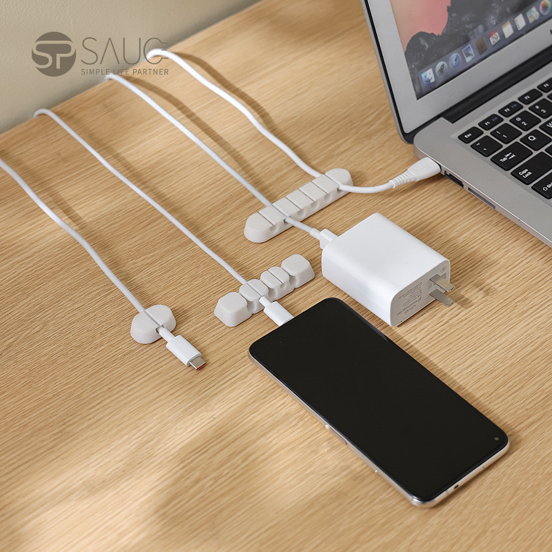 Data Cable Storage Cable Organizer Desktop Charging Cable Fixed Hub ...