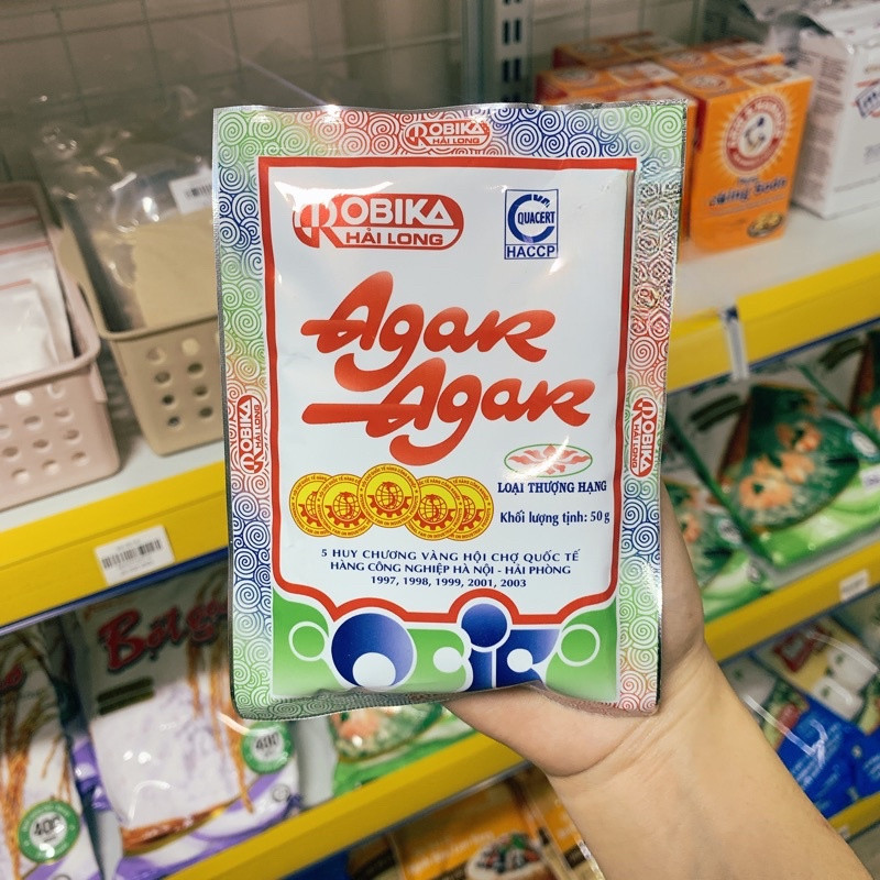 Hai Long AGAR Jelly Powder - DOBIKA AGAR Powder, transparent, tasteless ...