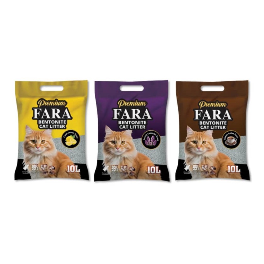 Fara Cat Litter 10L Lemon / Lavender / Coffee | Shopee Malaysia
