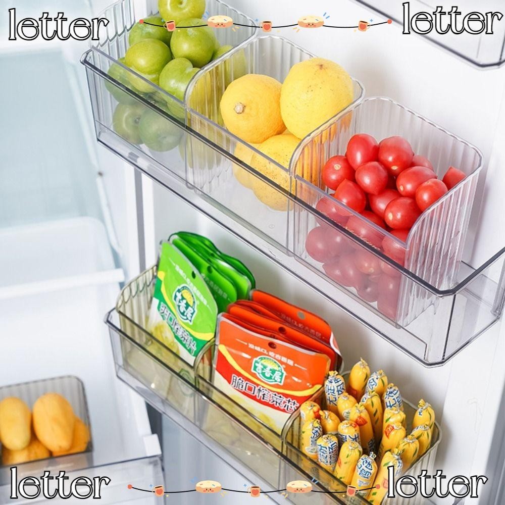 LETTER Refrigerator Drawer, Fridge Side Door Plastic Fridge Organizer ...