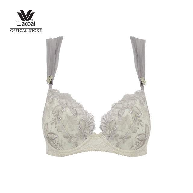 Wacoal Wired Bra / Lace / Cut & Sew / Detachable Shoulder Straps BXD416 ...