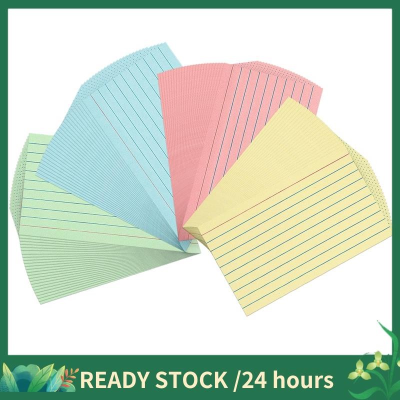 300 Sheets Colored Index Cards 3x5Inch Ruled-Lined Note Cards Color ...