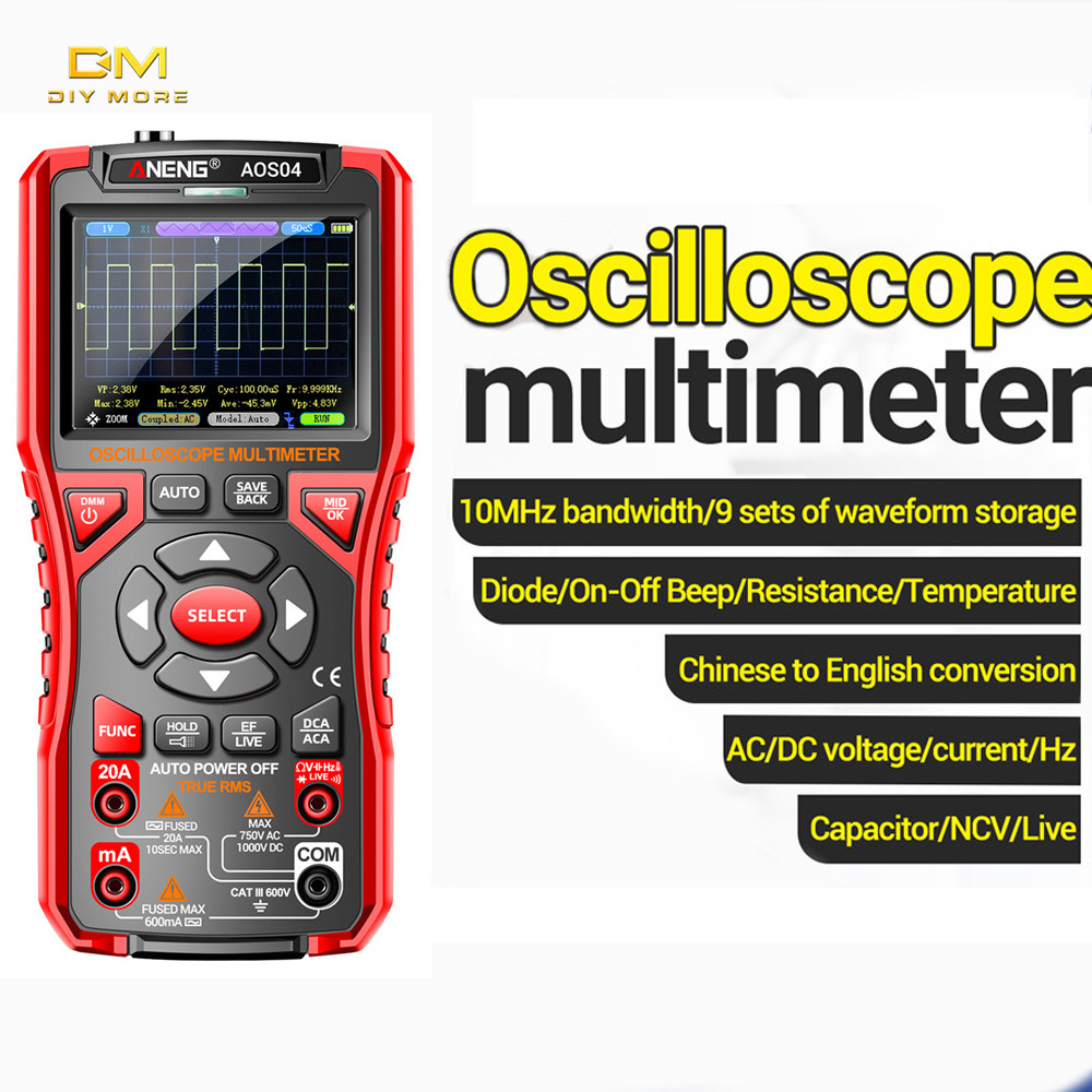DIYMORE ANENG AOS04 Handheld Oscilloscope Multimeter Digital 50MS/s ...