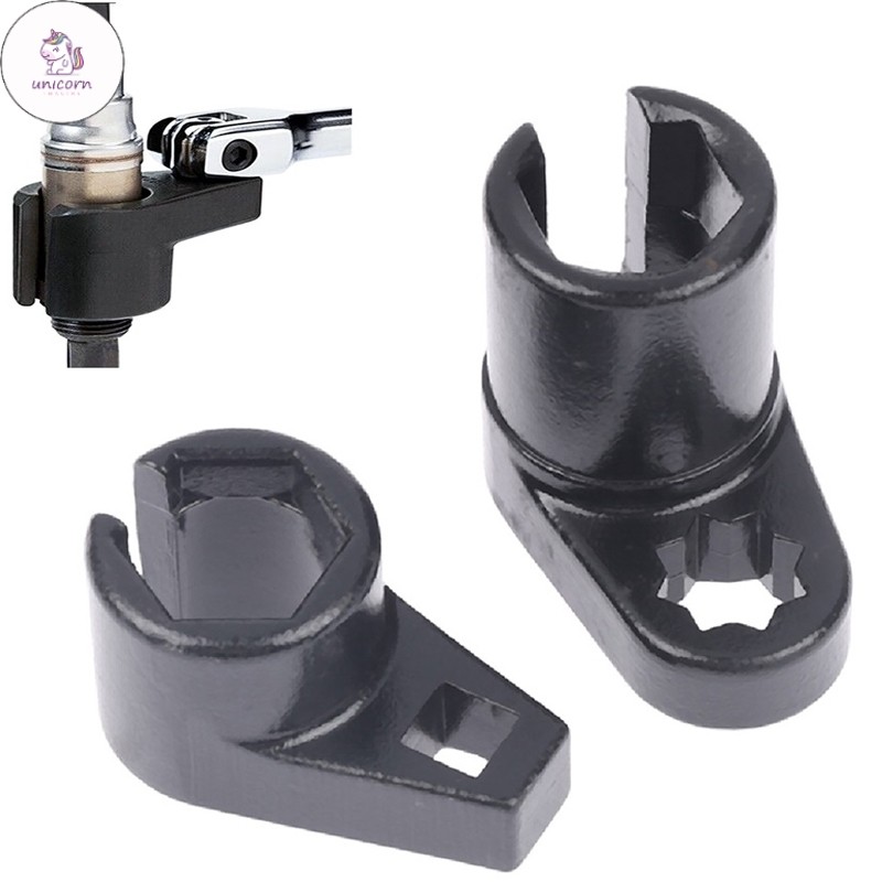 UN 1/2" 3/8" 22MM Offset Oxygen Sensor Socket Wrench o2 Tool Kit Set ...