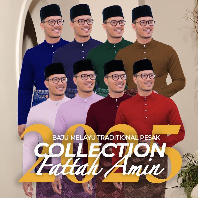 2025 BAJU MELAYU REGULAR FIT FATTAH AMIN & BAJU MELAYU SLIM FIT NABIL AHMAD | Shopee Malaysia