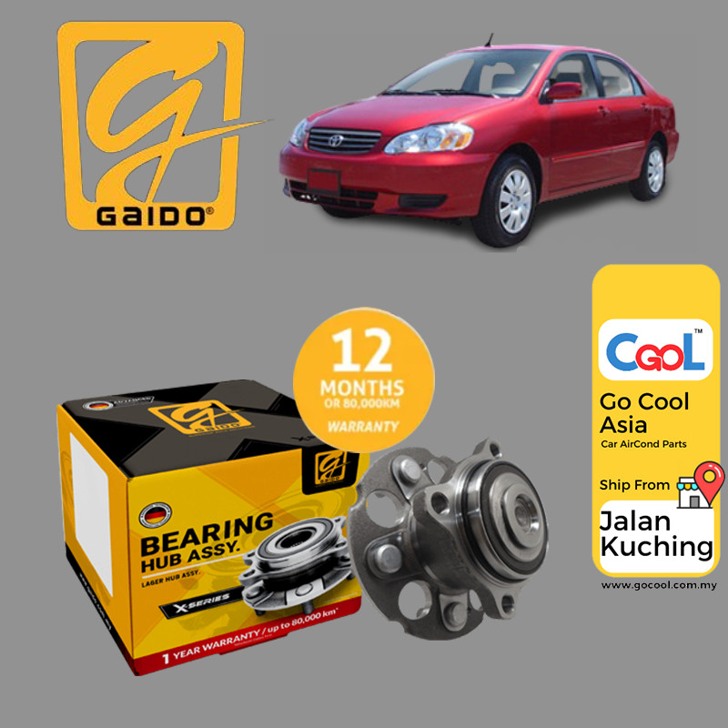 Ori Gaido X-Series Rear Wheel Bearing Hub - Toyota Altis 1.6 1.8 ZZE121 ...