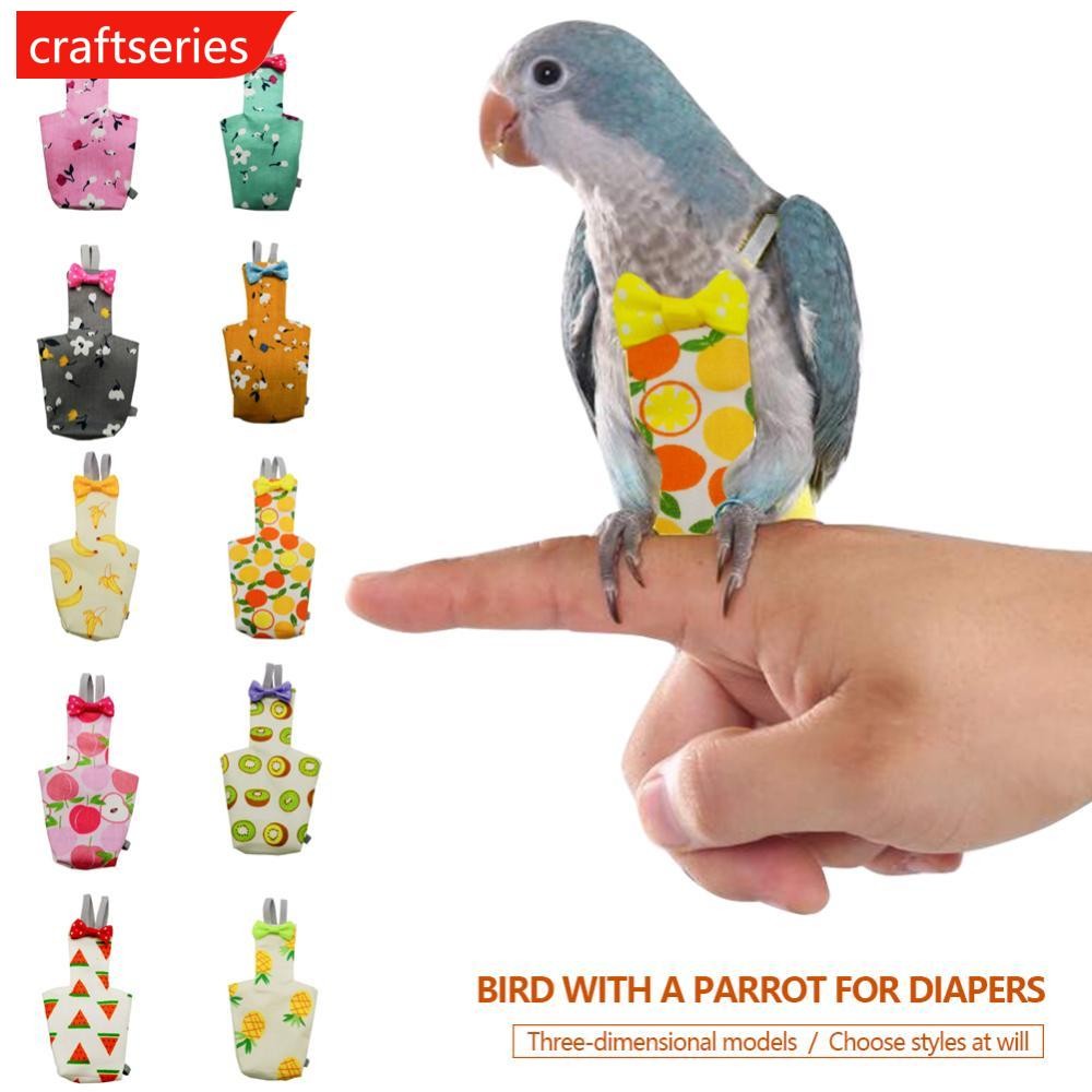 【CFE】 Parrot Diaper Flight Suit Bird Clothes For Parrot Parakeet Pigeon ...