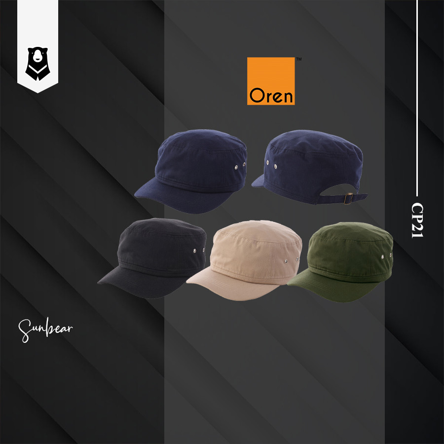 Oren Sport Patrol Cap Cotton Fashion Plain Hat Army Topi Tentera Darat ...