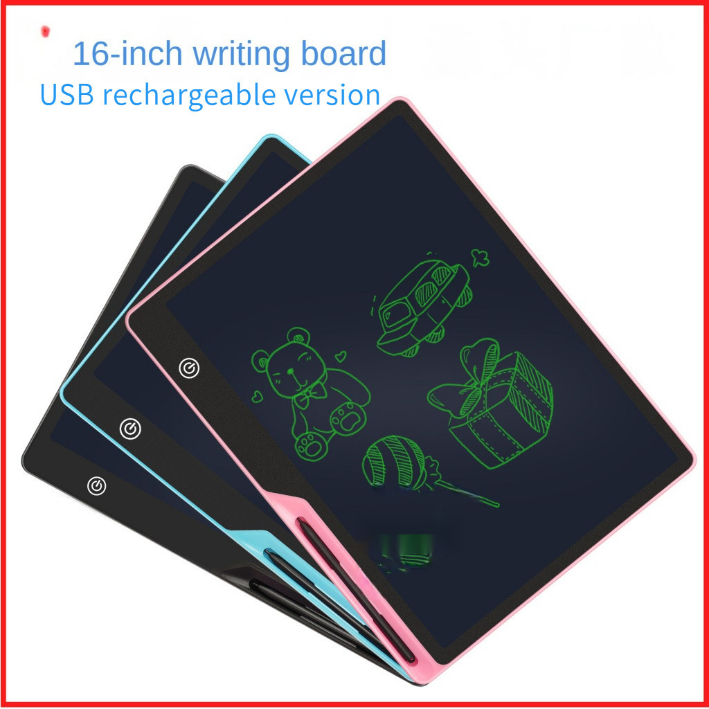 16 Inch LCD writing tablet Rechargeable Drawing Graffiti tablet drawing ...