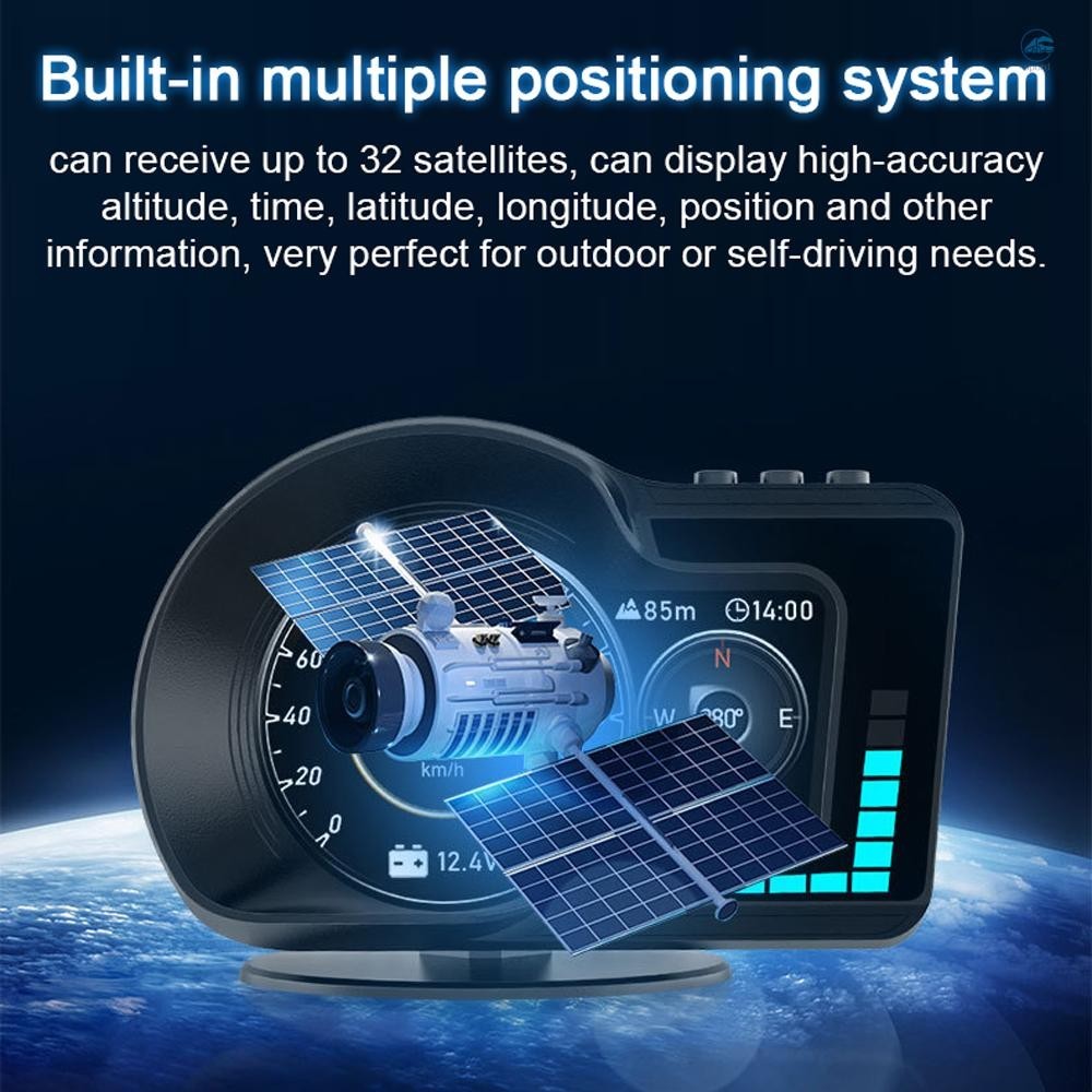 Crmy Car Headup Display Digital GPS Speedometer Dual System Display ...