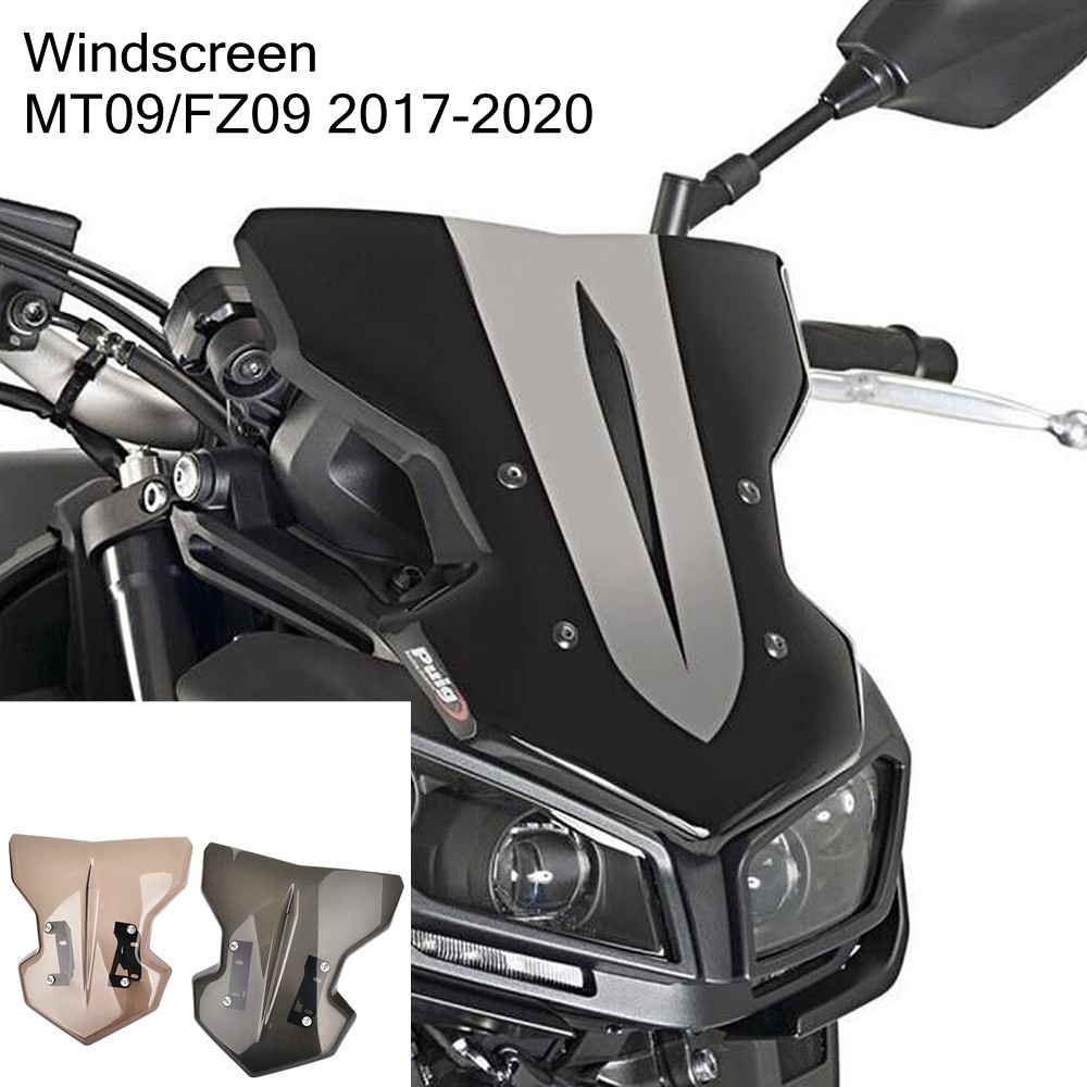 MT09 MT 09 Windshield Windscreen for Yamaha MT-09 FZ09 FZ 09 2017 2018 ...