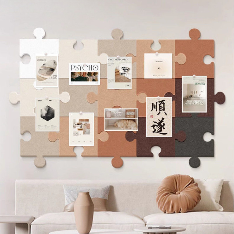 Puzzle felt wall sticker photo wall background board wall decoration ...