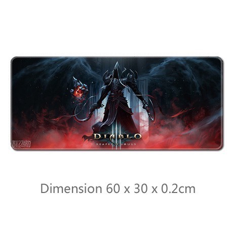 Diablo III DB11 -26-1 Gaming Mat Non-slip Anti Fray Stitching Mouse Pad ...