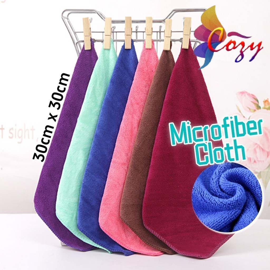 (30X30cm) Soft Microfiber Towel House Kitchen Cleaning Cloth ...