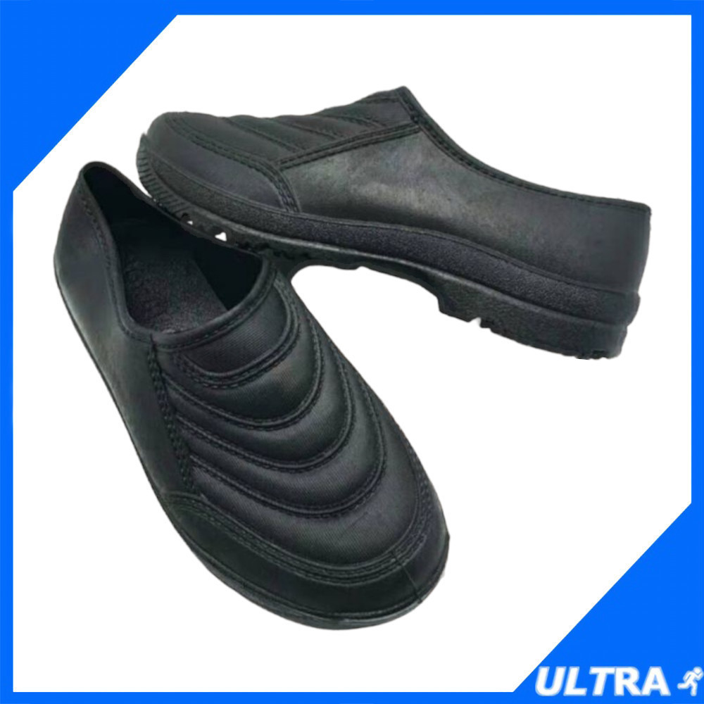 Rubber Shoe Black PVC Low Cut Boot Working Hiking Trekking Waterproof ...