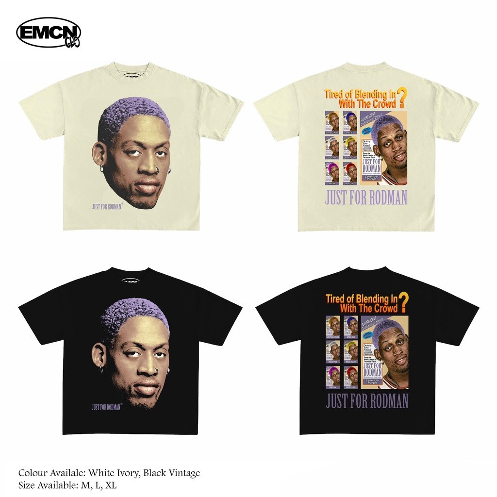 [ORIGINAL] Dennis Rodman Big Head Tee Cotton T Shirt | Shopee Malaysia