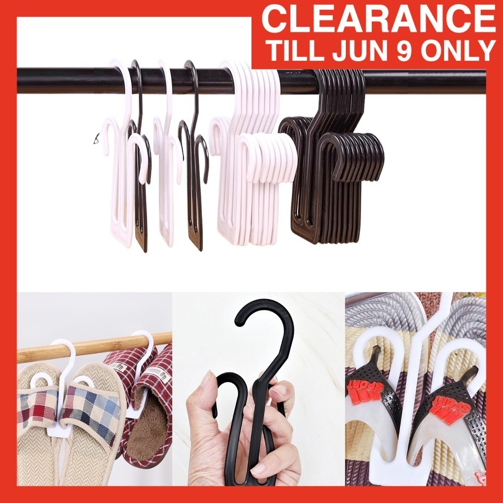 (SMOOTH SURFACE) EW Slipper Hanger Shoe Hanger Sandal Hanger Flip Flop ...