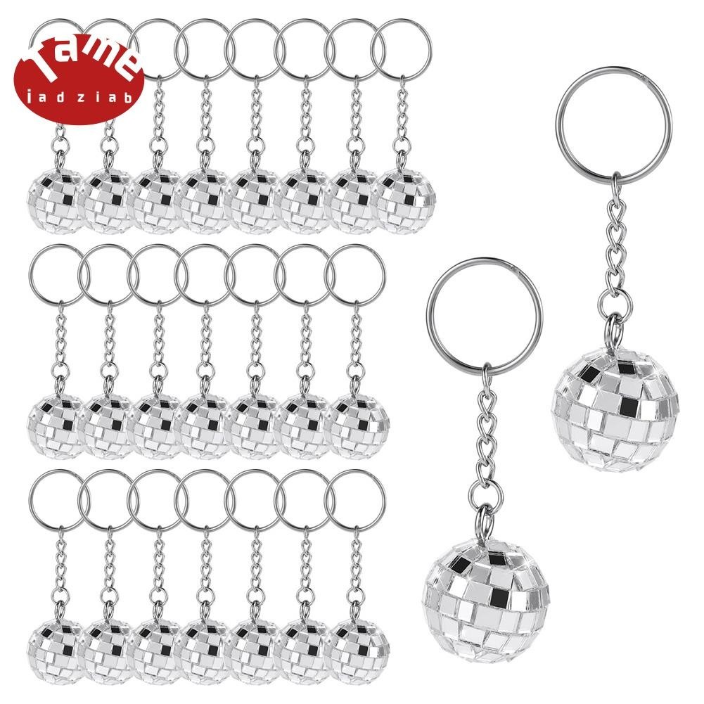 Disco Ball Keychain,24 Pieces Disco Ball Party Favors Keychain 70S ...