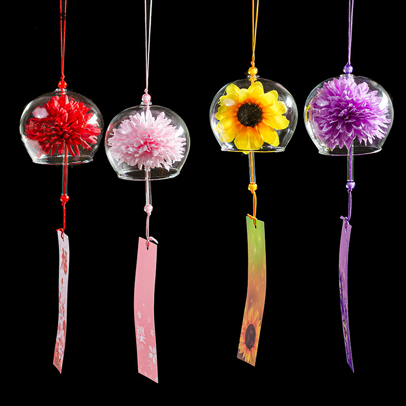 (duyongsun) 1PC Wind Bell Japan Wind Chimes Handmade Glass Furin Spa ...