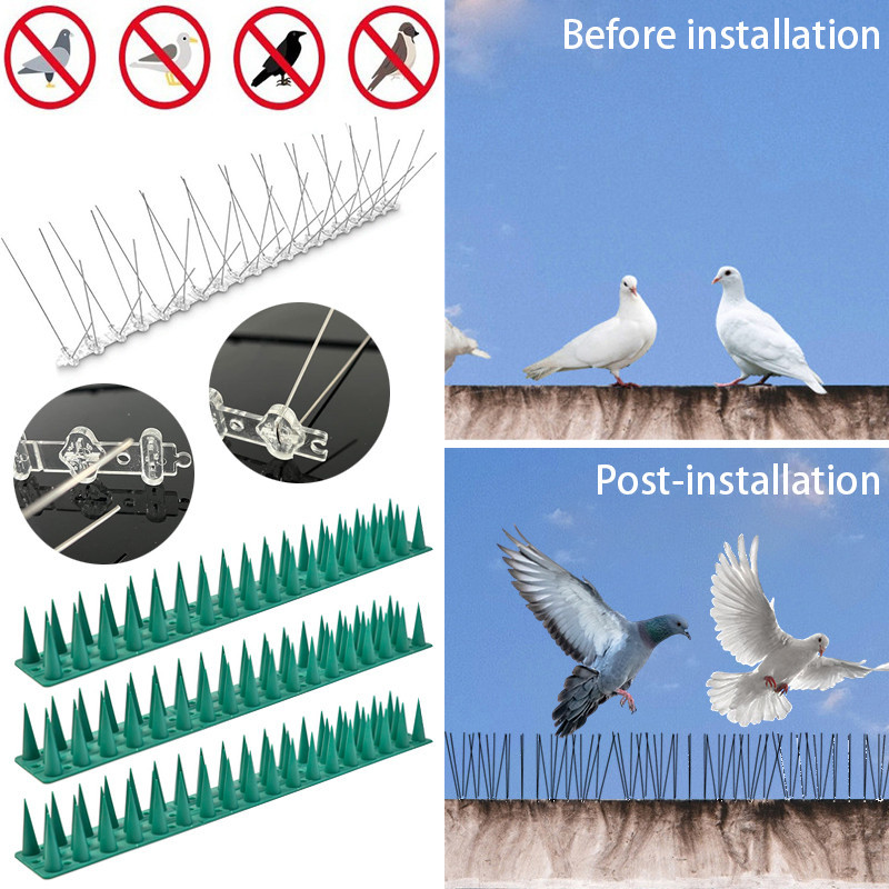 Bird Repellent Mat Spikes S/Steel Animal Repeller Chase Birds Device ...