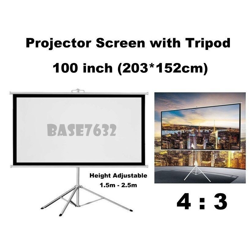 100 inch 100inch 100" 2*1.5m 2m 1.5m Foldable Projector Screen with ...