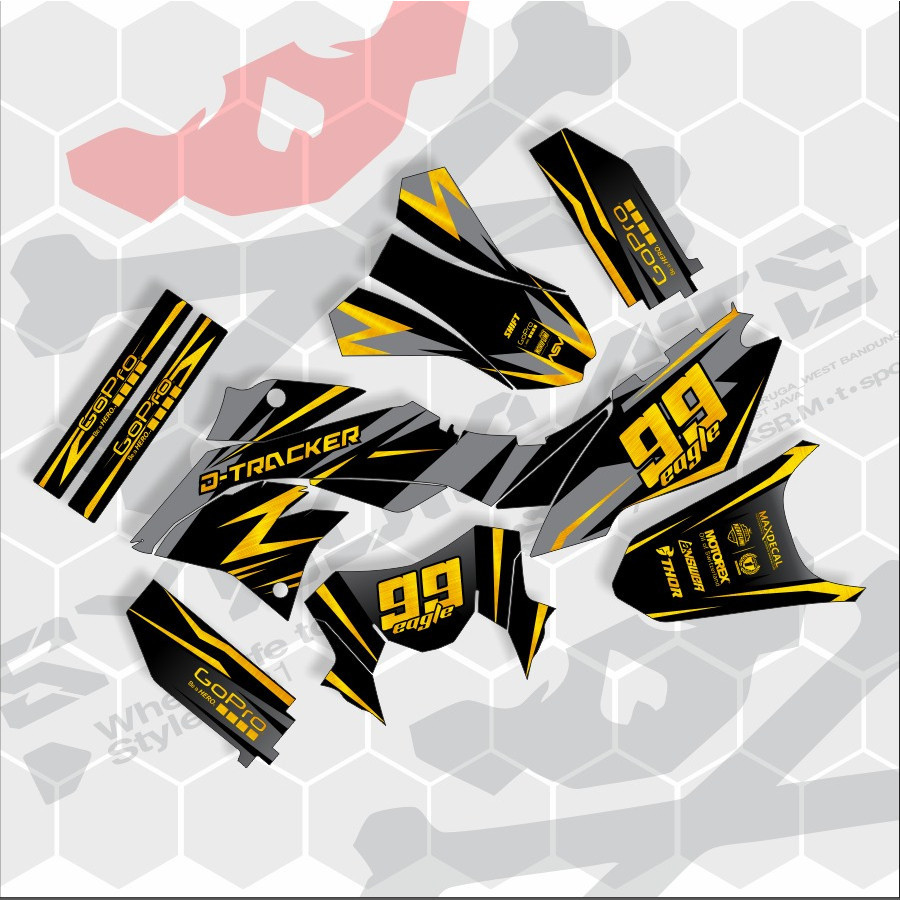 Decal/sticker D'Tracker/CRF/klx BF/ WR155/klx Gordon/ full body Etc ...
