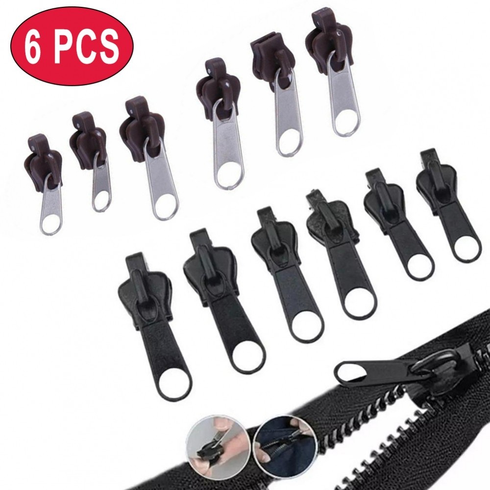 6x Fix A Zip Slider Replacement Repair Instant Kit Multifunctional Zip ...