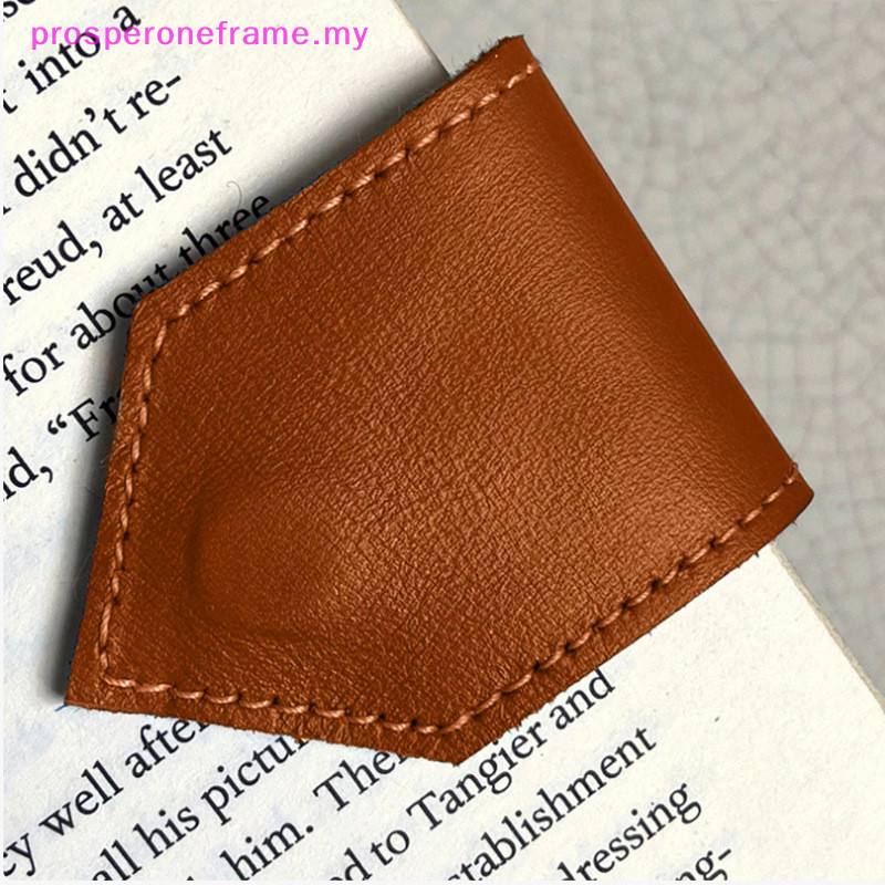 prosperoneframe Vintage Faux Leather Magnetic Bookmark Handmade ...