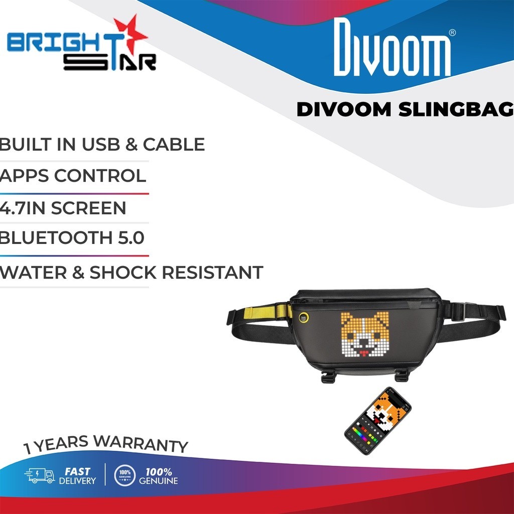 DIVOOM SLINGBAG SLINGBAG-V SLINGBAG-C | Shopee Malaysia