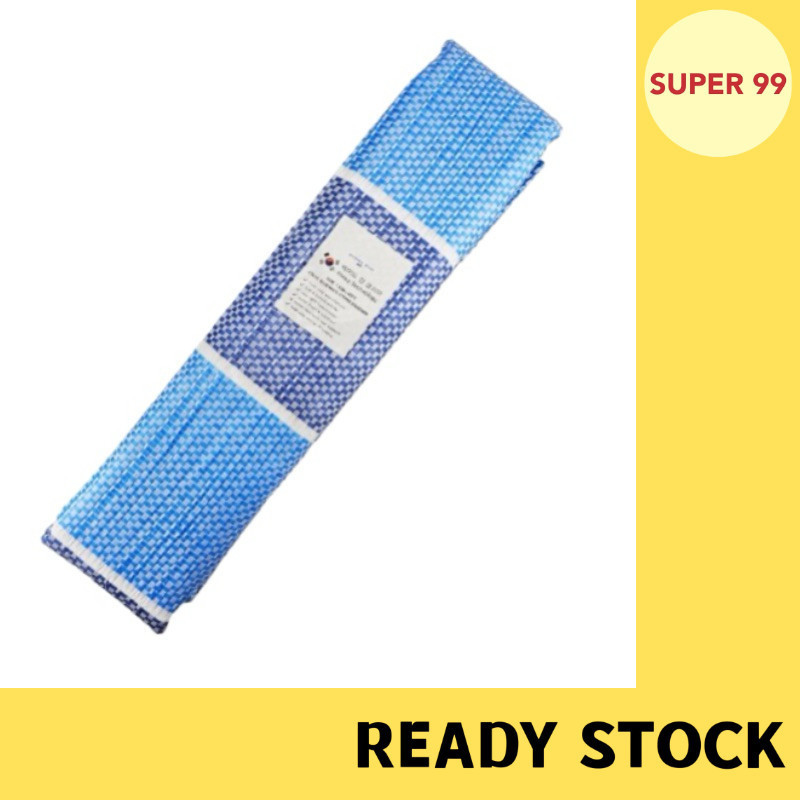 (1.83m x 30ft) Folded Blue & White Canvas Tarpaulin / Kanvas Biru Putih ...