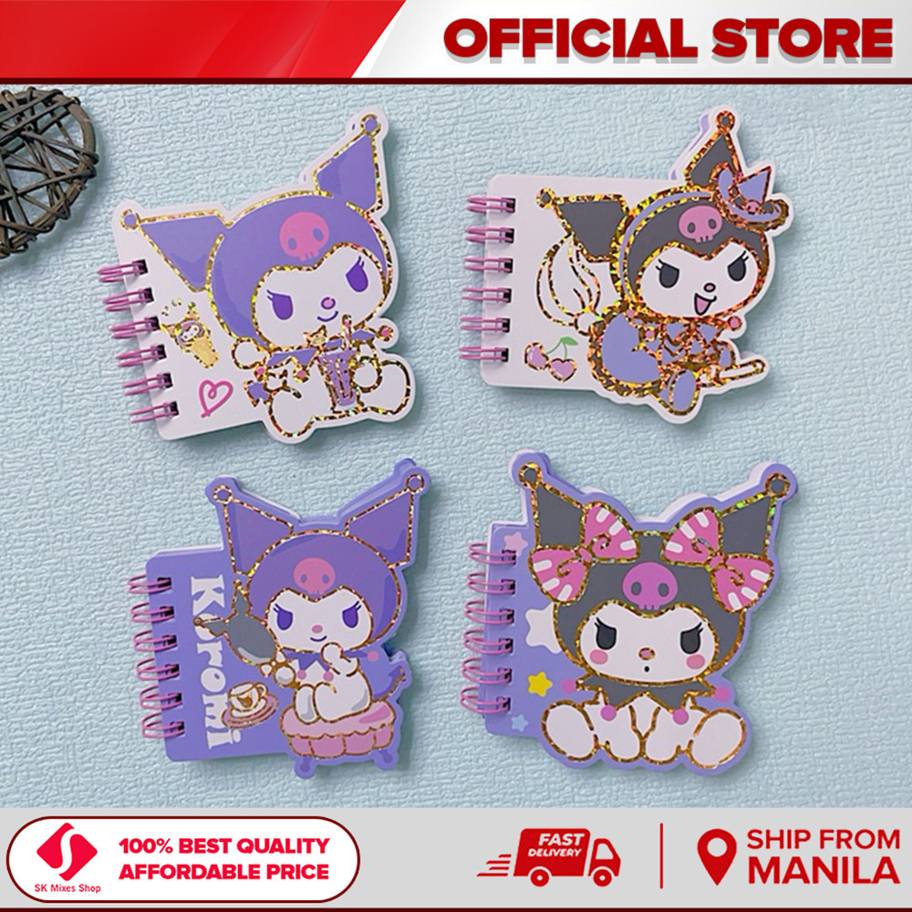 SK Mix Cute Kuromi Small Diary Pocket Notepad Spiral Notebook 60 sheets ...